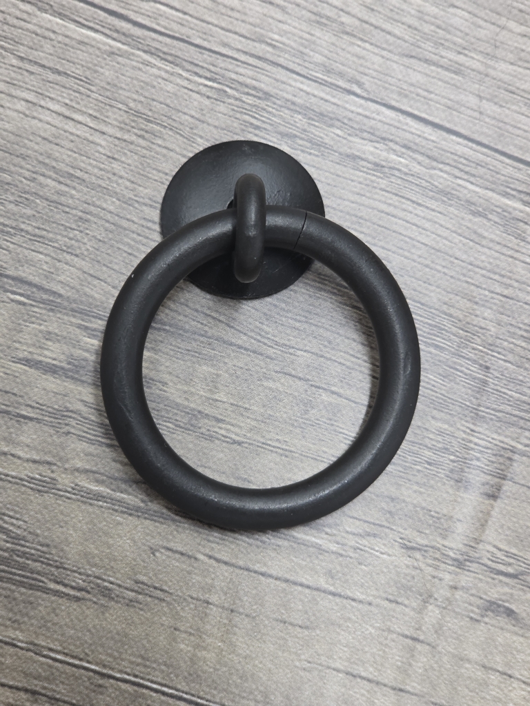 Hand-Forged Wrought Iron Ring Pull – Multiple Sizes - Mystic Mountain ...
